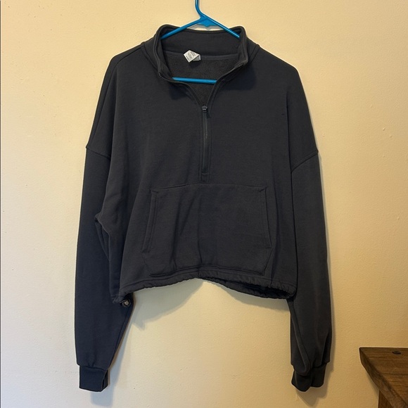 90 Degree By Reflex | Tops | 9 Degree By Reflex Charcoal Halfzip Hoodie ...
